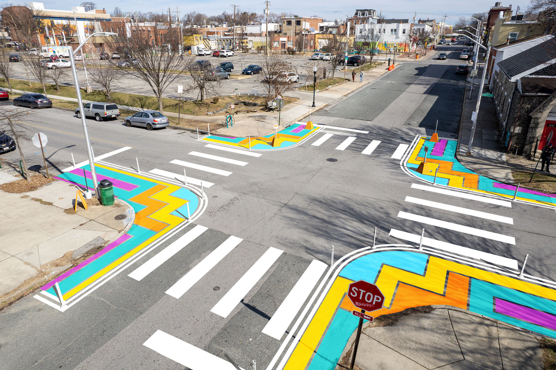 Waverly 32nd St Traffic Calming Art